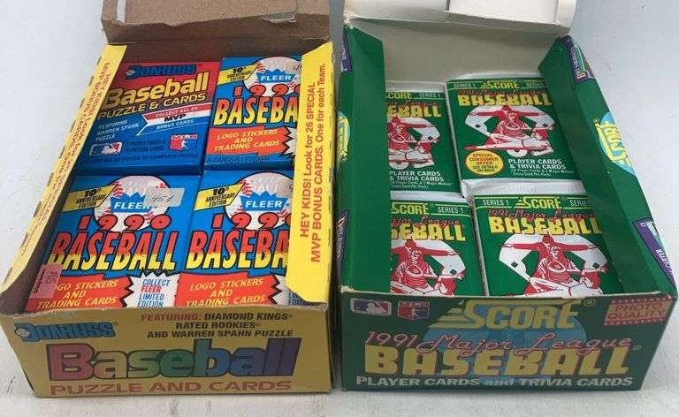 (X) Assorted wax packs baseball collector cards - Kraft Auction Service ...