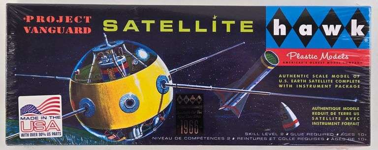 Hawk Project Vanguard Satellite Model Kit - Sealed - Kraft Auction ...