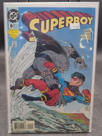 (JT) DC -Superboy # 9. 1st Full appearance King Shark. - Kraft Auction ...