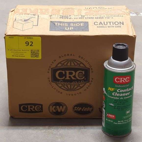 Case Of CRC Industrial HF Contact Cleaner - Kraft Auction Service, LLC