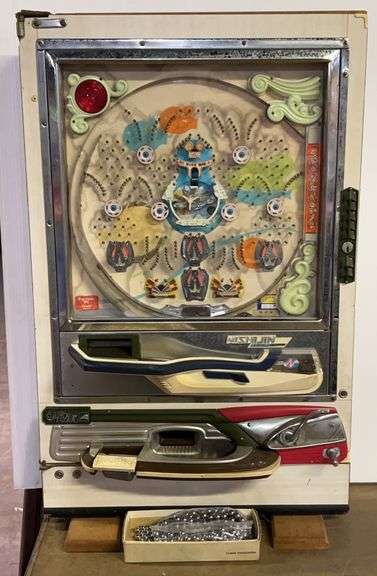(A) Vintage Nishijin Pachinko machine 33x20 - Kraft Auction Service, LLC