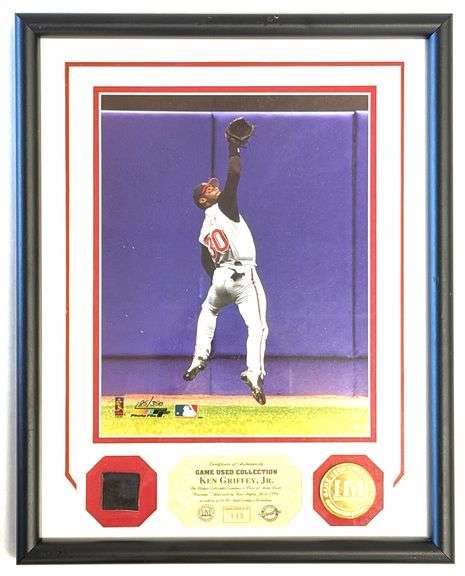 Ken Griffey Jr. Piece Of Game Used Fielding Glove Highland Mint Framed ...