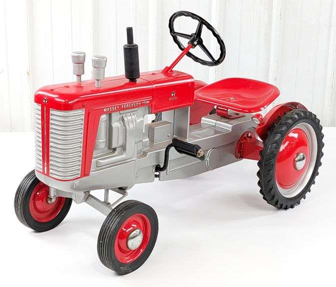 Custom Massey Ferguson 98 Diesel Pedal Tractor - Kraft Auction Service, LLC