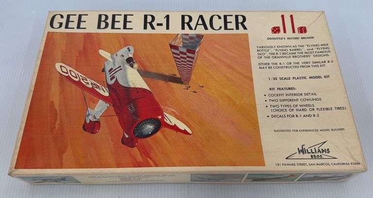 (AV) Gee Bee R-1 Racer Plastic Model Kit - Kraft Auction Service, LLC