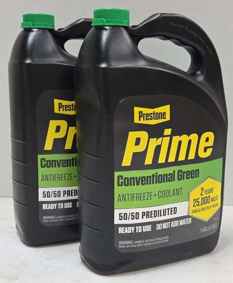 (ZZ) Prestone Prime Conventional Green Antifreeze and Coolant - Kraft ...