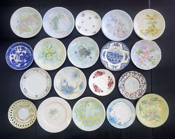 (G) China Saucers & Plates - Including Lefton & Vohenstrauss - Kraft ...