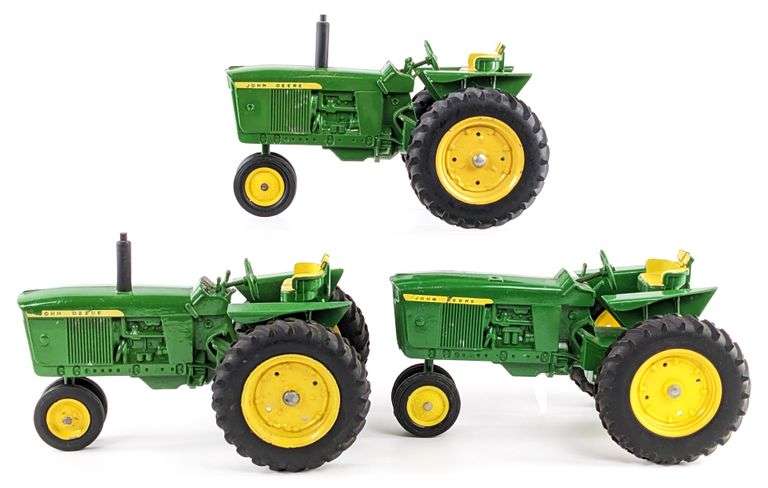 (3) 1/16 Ertl John Deere 3020 Narrow Front Tractors - Kraft Auction ...