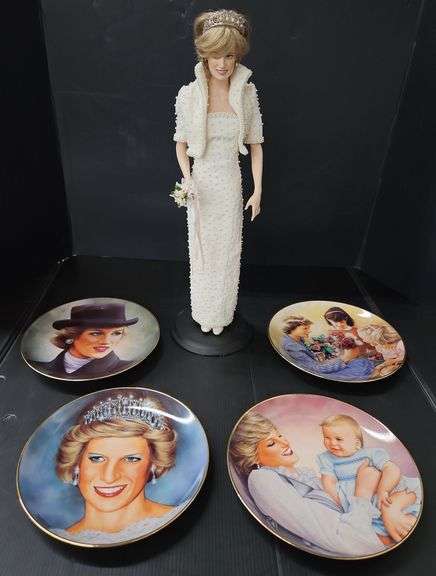 (I) Princess Diana Porcelain Doll And The Danbury Mint Plates - Kraft ...