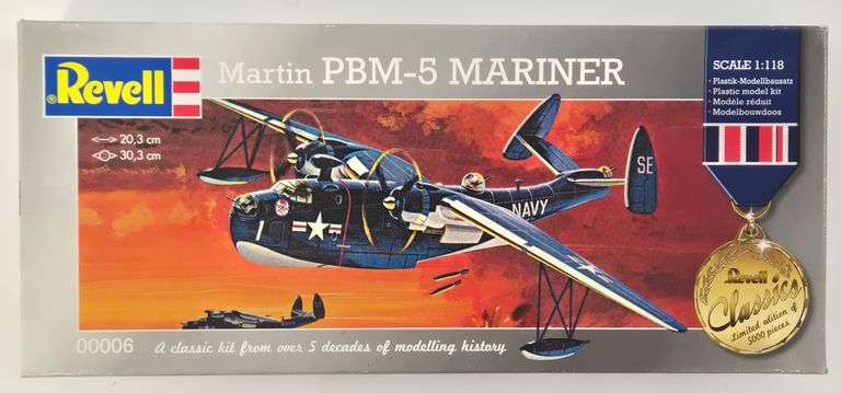 1/118 Scale Revell Martin PBM-5 Mariner Model Kit - Sealed - Kraft ...