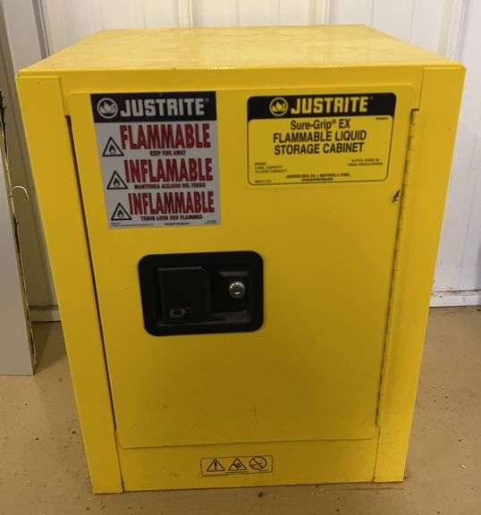 Justrite Flammable Liquid Storage Cabinet - Kraft Auction Service, LLC