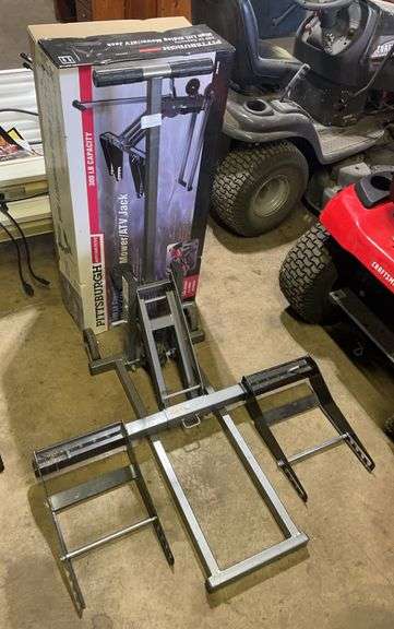 (C) Pittsburgh 300 lbs High Lift Mower/ATV Jack - Kraft Auction Service ...