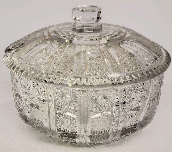 Vintage Bohemian Cut Crystal Soup Tureen - Kraft Auction Service, LLC