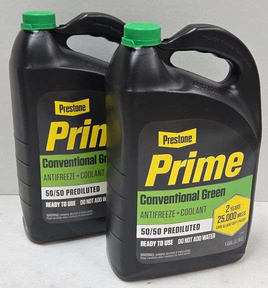 (ZZ) Prestone Prime Conventional Green Antifreeze and Coolant - Kraft ...