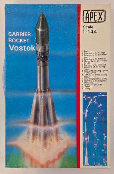 1/144 Scale Apex Vostok Carrier Space Rocket Model Kit - Kraft Auction ...