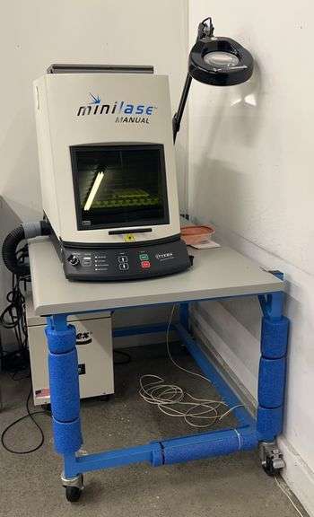 TYKMA Electrox Minilase Manual Laser Marking System w/ Fumex & Utility ...