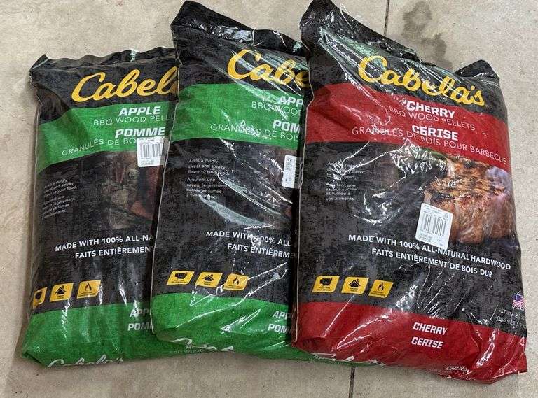 Cabela’s Apple & Cherry BBQ Wood Pellets - Kraft Auction Service, LLC