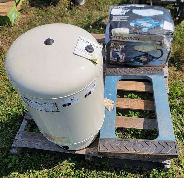 (R) Zurn Tank, Pittsburgh Mechanic Seat & Haul Master Dollie - Kraft ...