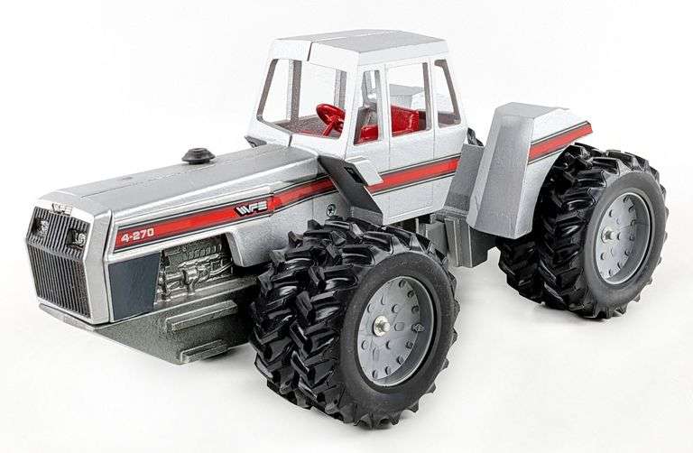 1/16 Scale Models White 4-270 4wd Tractor w/ Duals & Red Stripe - Kraft ...