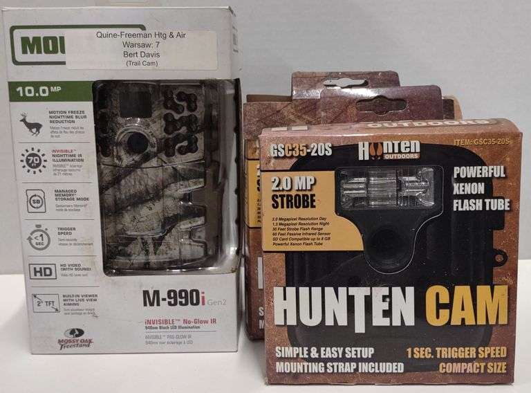Hunten Outdoors Trail Camera Model GSC35-20S & Moultrie Trail Camera ...