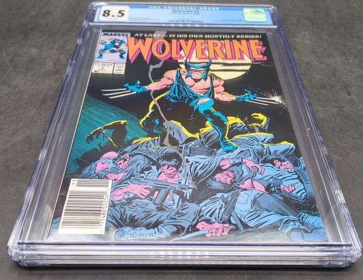 (X) Wolverine #1 Marvel comics 11/88. 8.5 graded. 1st Wolverine as ...