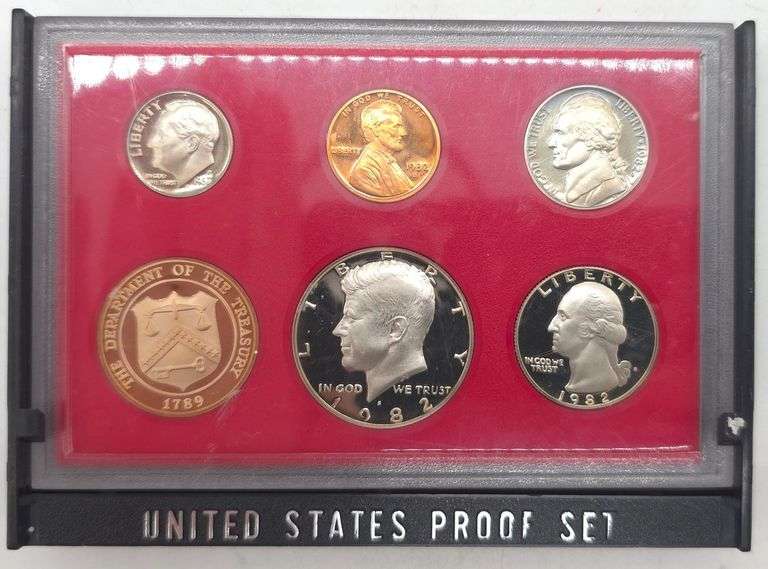 (KC) 1982 United States Proof Coin Set - Kraft Auction Service, LLC