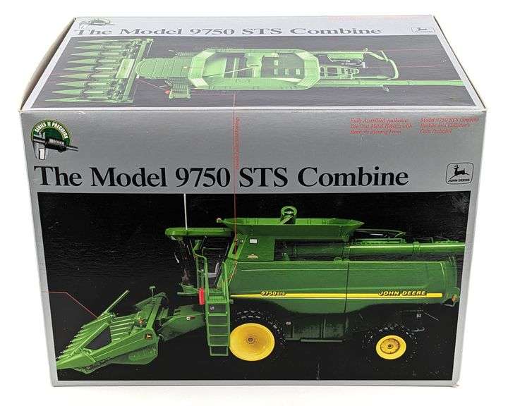 1/32 Ertl John Deere 9750 STS Combine w/ Corn & Grain Head Series II ...
