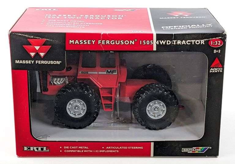 1/32 Ertl Massey Ferguson 1505 4wd Tractor - Kraft Auction Service, LLC