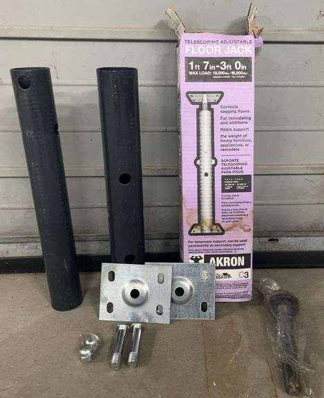 (AX) Akron Telescoping Adjustable Floor Jack - Kraft Auction Service, LLC