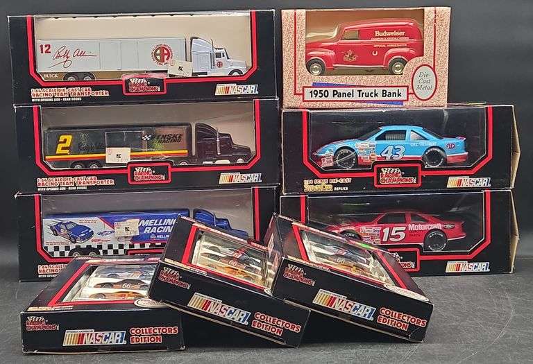 (W) Vtg NASCAR Collection Cars & Semi - Kraft Auction Service, LLC