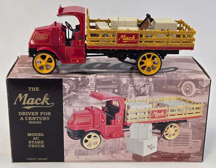 1/34 First Gear Mack Model AC Stake Truck - Kraft Auction Service, LLC