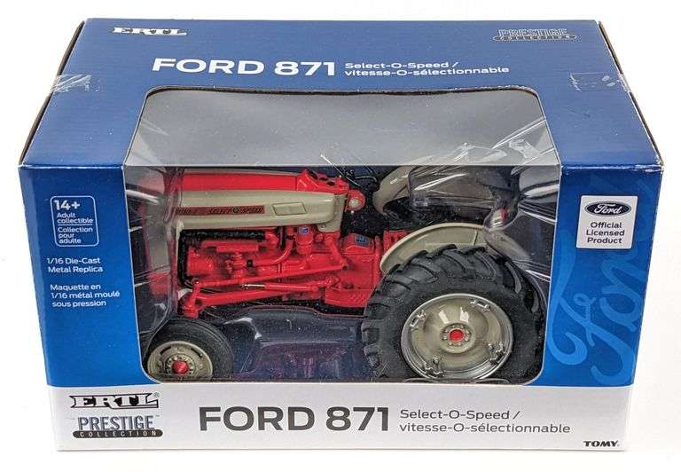 1/16 Ertl Ford 871 Select-O-Speed Tractor - Kraft Auction Service, LLC