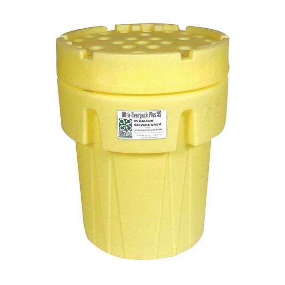 (ZZ) UltraTech Unlined Polyethylene Overpack Drums, One Screw On Lid ...
