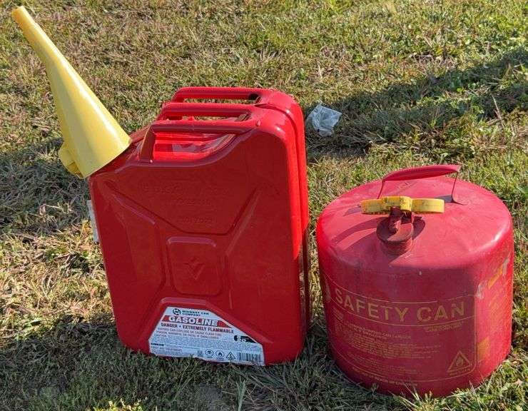 (R) Pair Of Safety Can Gasoline Cans - Kraft Auction Service, LLC