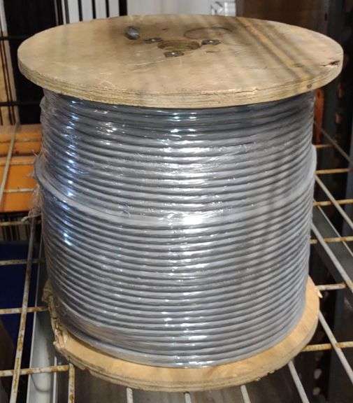 Gray Electrical Data Cable w/ Reel - Kraft Auction Service, LLC
