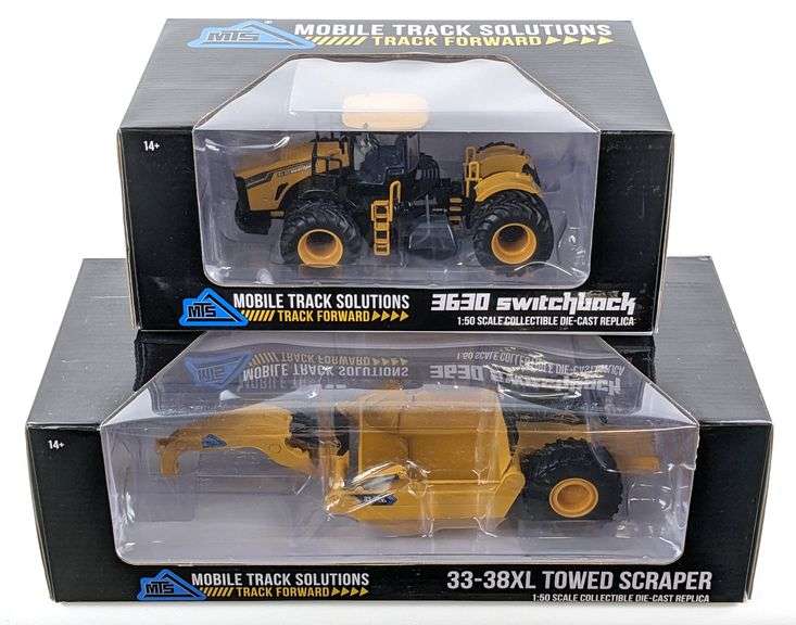 1/50 SpecCast Mobile Track Solutions 3630 Switchback Tractor w/ Scraper ...