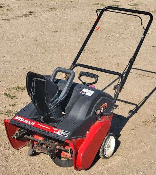 (R) MTD Pro Snow Blower - Kraft Auction Service, LLC