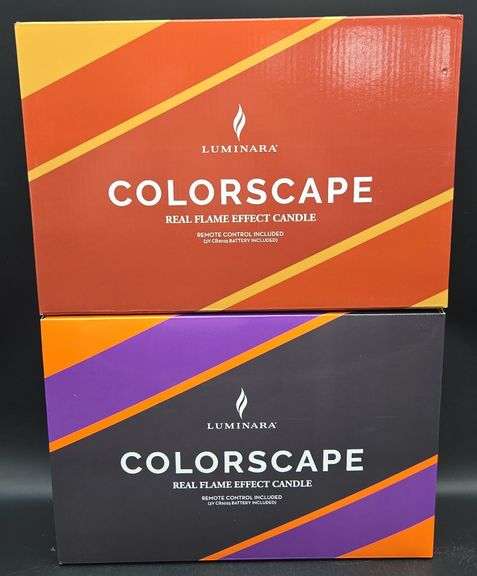 (O) Luminara Colorscape Candle Sets - Kraft Auction Service, LLC