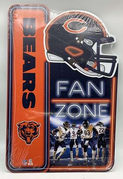 (KC) Chicago Bears X-Metal Aluminum Sign 19.5x 12.5 - Kraft Auction ...