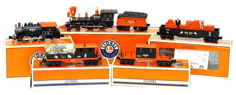 5pc LIONEL Halloween Transylvania Railroad Train Set O-Gauge in Boxes ...