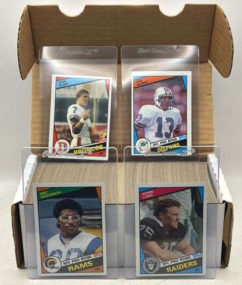 (KC) 1984 Topps Football Complete Set 396 cards Marino Elway Rookies ...