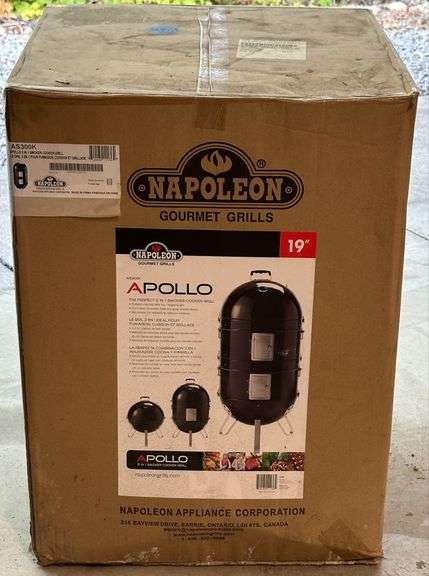 Napoleon Apollo 300: 3-In-1 Smoker, Cooker, Grill - Kraft Auction ...