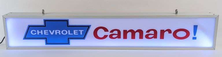 3ft Custom Chevrolet Camaro Dealership Style Lighted Sign - Kraft ...