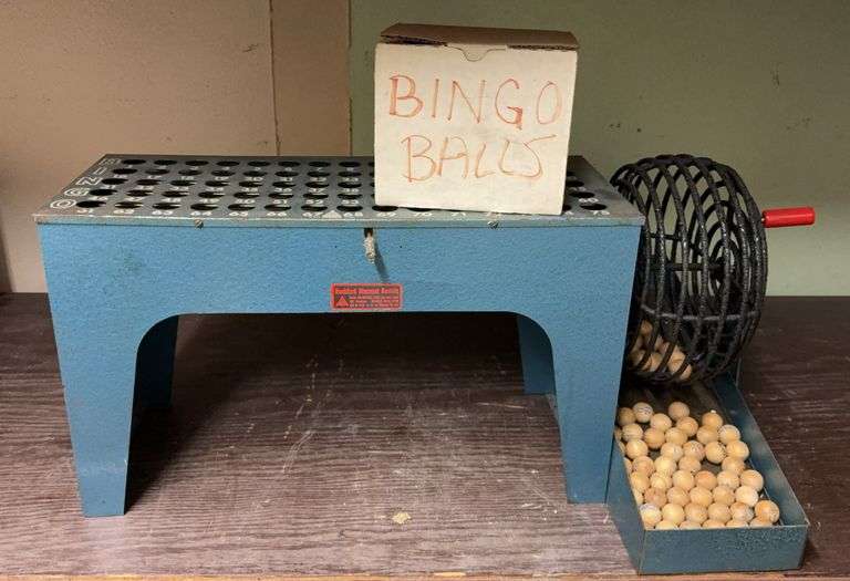 Manual Bingo Machine W/ Extra Bingo Balls - Kraft Auction Service, LLC
