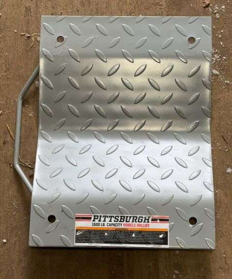 8 Pittsburgh 1500 Lbs Max Capacity Vehicle Dolly Diamond Plate ...