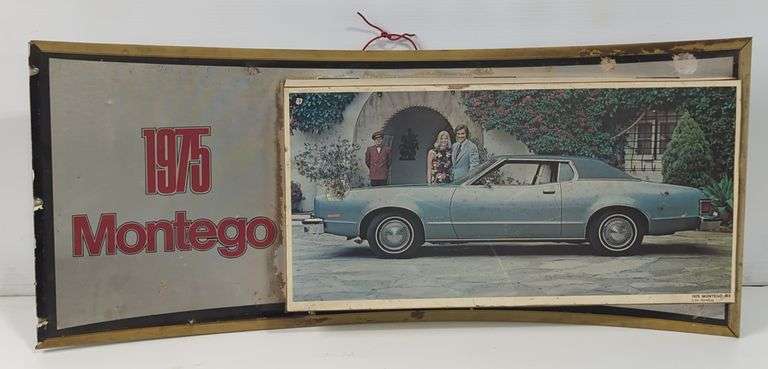 (D) Vtg 1975 Ford Dealership Display Sign - Kraft Auction Service, LLC