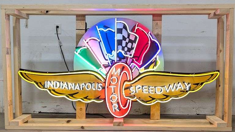 6ft Custom Indy 500 Indianapolis Motor Speedway Neon Sign - Kraft ...
