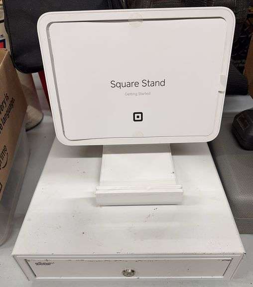 Point-Of-Sale Cash Drawer & A Square Stand - Kraft Auction Service, LLC