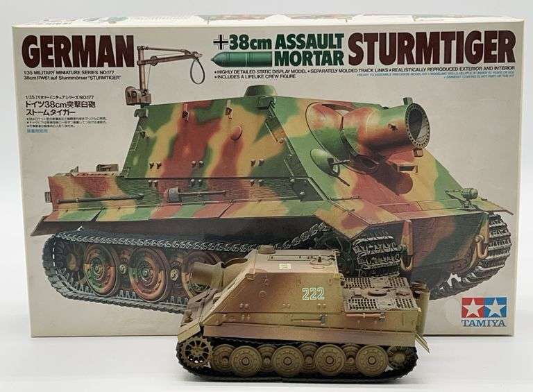 (L) GERMAN STURMTIGER 38cm ASSAULT MORTOR 1/35 Scale TAMIYA Model Kit ...
