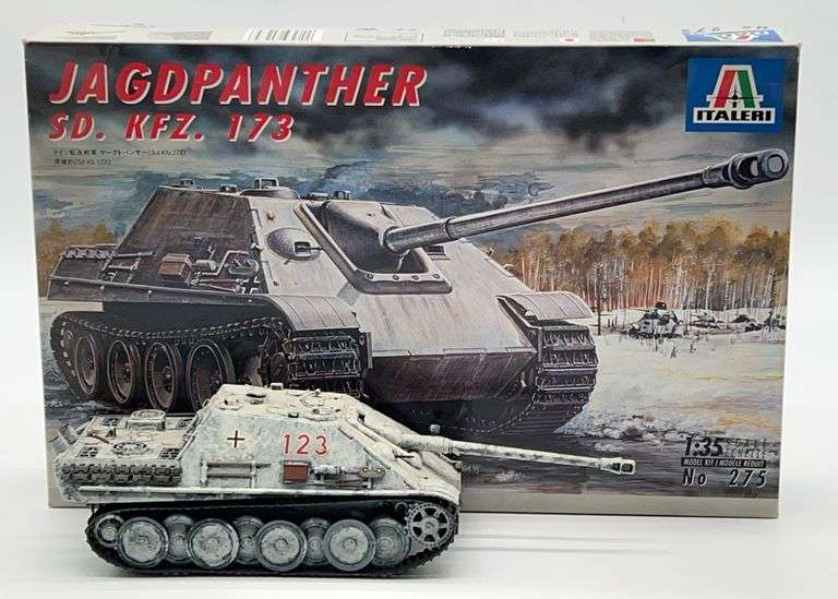 (L) JAGDPANTHER SD. KFZ. 173 Tank ITALERI 1/35 Scale Model Kit - Kraft ...