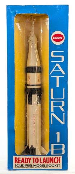 Cox Saturn 1B ready To Launch Solid Fuel Model Rocket - Sealed - Kraft ...